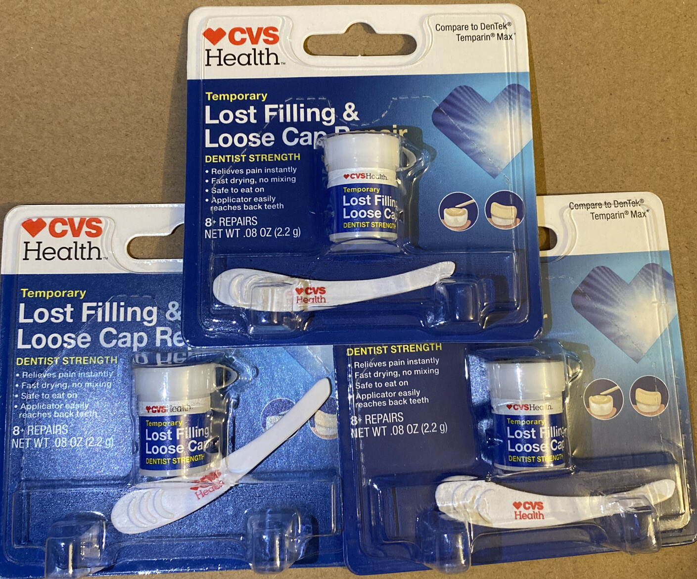 CVS Health Temporary Lost Filling & Loose Cap Repair 8 Repairs Dentist ...