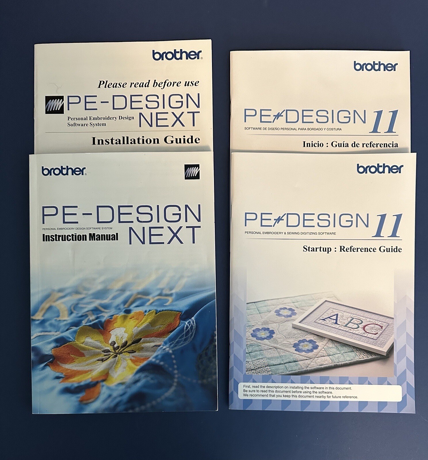 Brother PE Design Next Instruction Manual Installation Guides ONLY ...