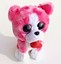 TY Beanie Boo Plush toy ROMEO Pink Dog Glitter Eyes heart hot pink ...