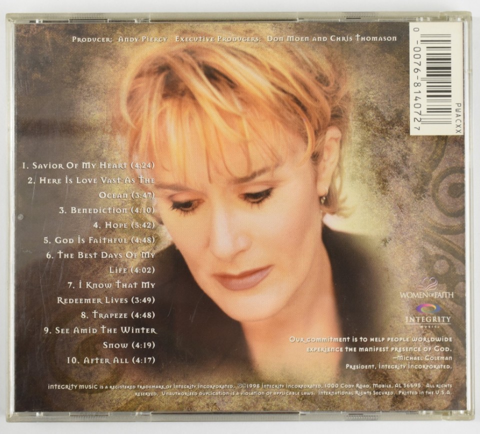 Hope by Sheila Walsh (CD, Women of Faith, 1998) | eBay