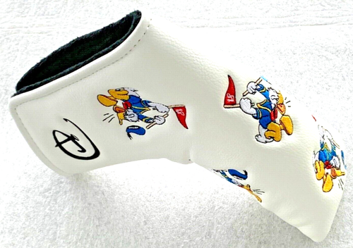 DISNEY DONALD DUCK BREAKING THE GOLF FLAG MAGNETIC BLADE PUTTER COVER ...