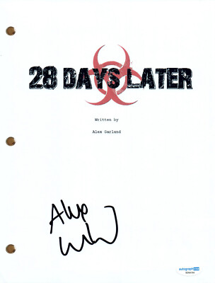 Alex Garland “28 Days Later” Signed Autograph Full Movie Script ...