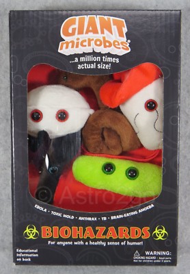 GIANT MICROBES--BIOHAZARDS THEME BOX--Ebola Anthrax TB Toxic Mold Brain ...