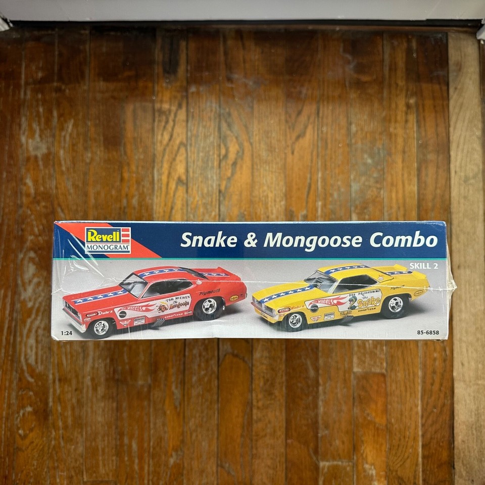 1/24 REVELL Monogram SNAKE & MONGOOSE Combo Funny Car Kit NHRA 1997 NEW ...