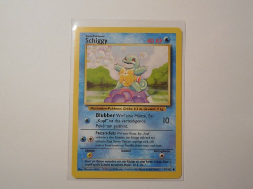 Schiggy / Squirtle - Base Set - German Ed. - Near Mint / Mint | eBay.de