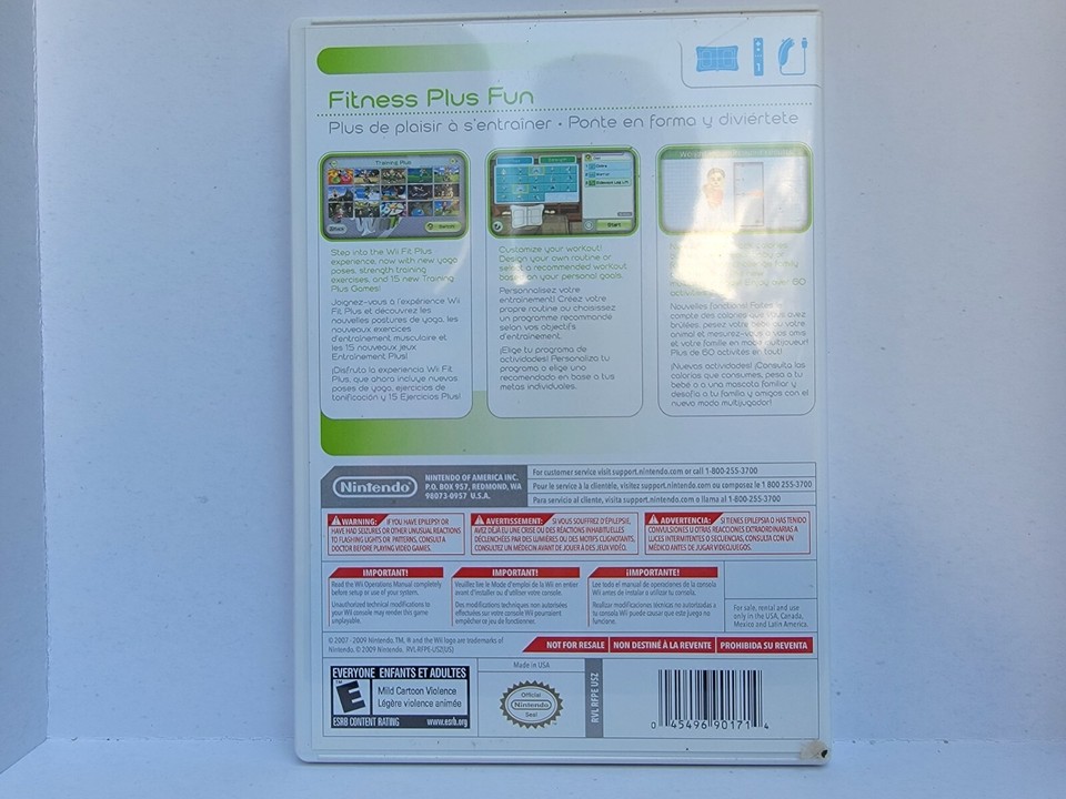 Wii Fit Plus DISC ONLY - Wii - United States - ***TESTED/WORKING ...