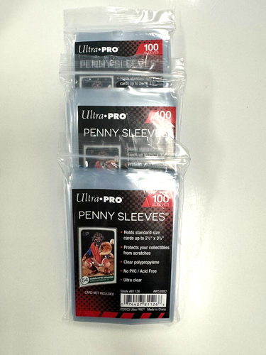 Ultra pro Penny Sleeves Standard Sized - 300ct - 3 packs | eBay