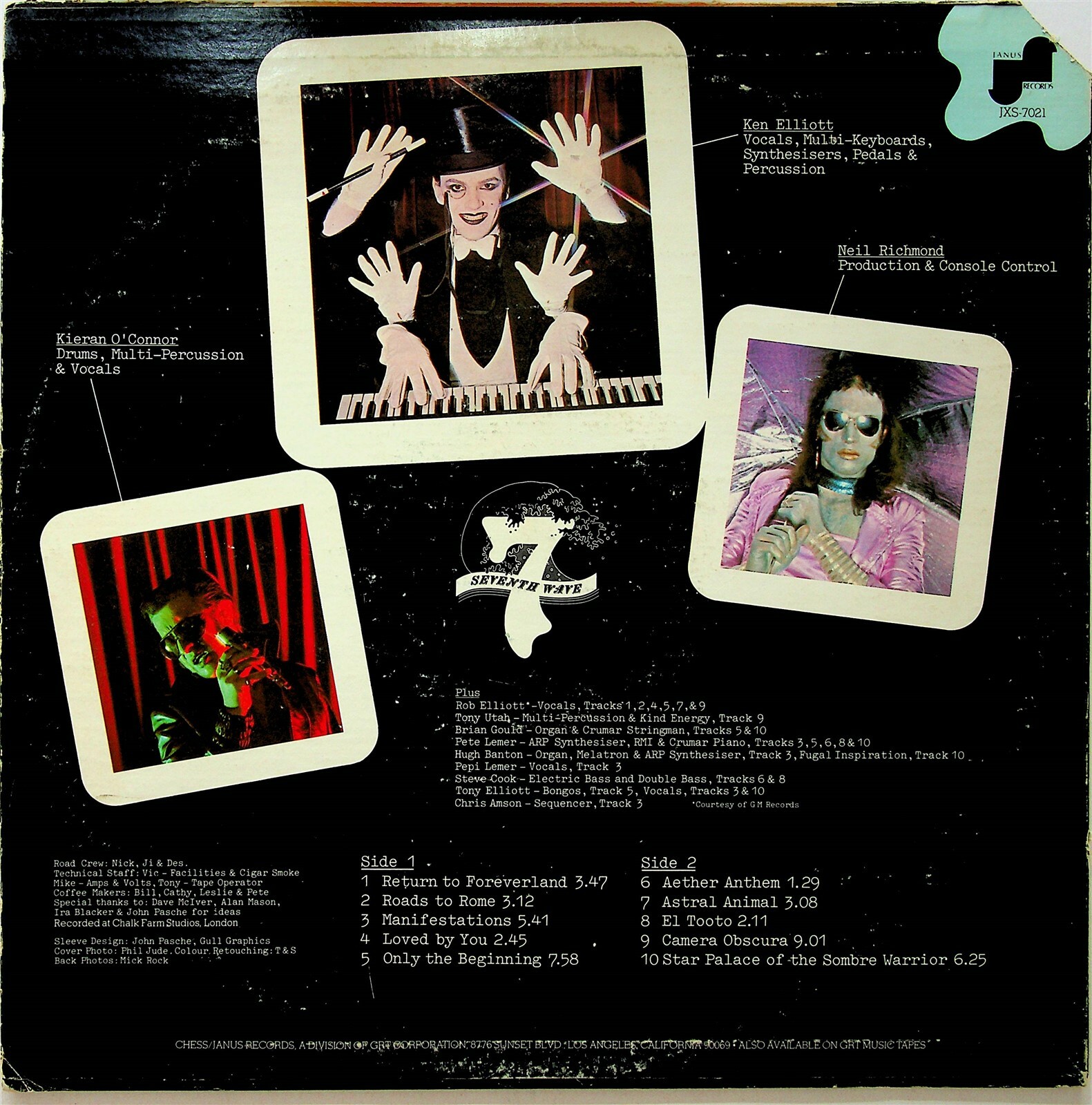 Seventh Wave ‎– Psi-Fi LP (1975 Janus Vinyl VG+) Prog/Synth SECOND HAND ...