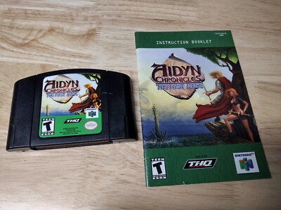 AIDYN CHRONICLES: THE FIRST MAGE (NINTENDO N64, 2001) RPG Mint ...