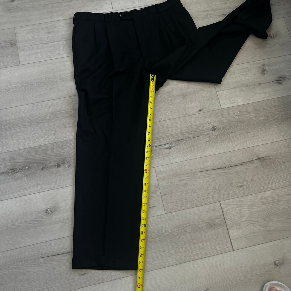 Jones New York JNK 100% Wool Black Suite R44 Jacket, R37.5 Pant | eBay