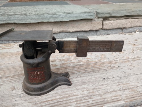 Antique Weis Monroe, Michigan Crow Foot Brass & Cast Iron Postal Beam ...