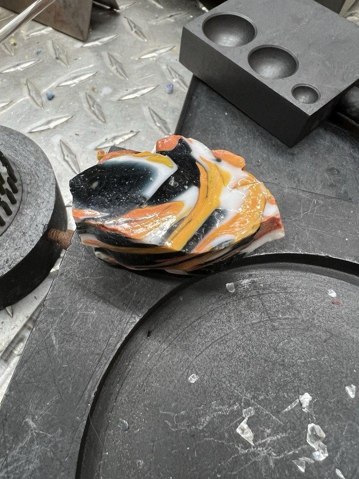 1 1/4” Mad Man Marbles Arko Cullet Remelt Marble Signed MMM 12-25 | eBay