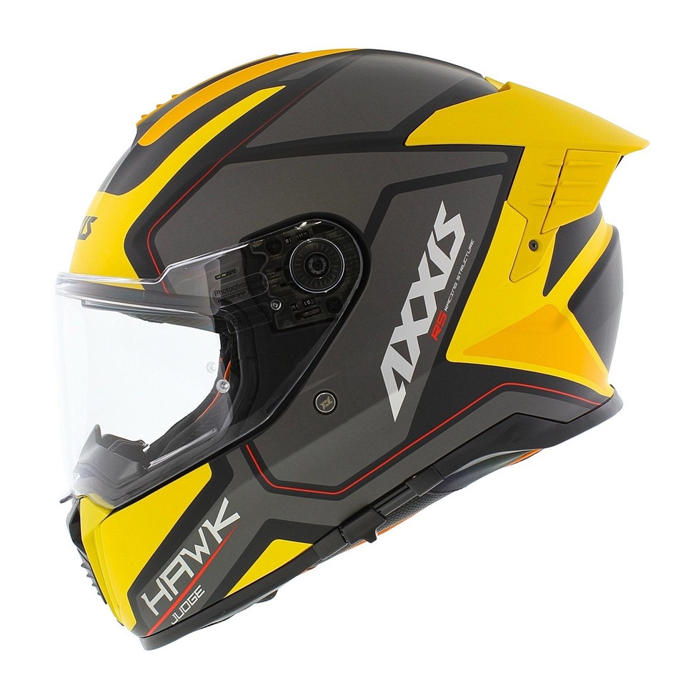 Axxis Hawk SV Evo full face helmet Judge B13 matte yellow black ...