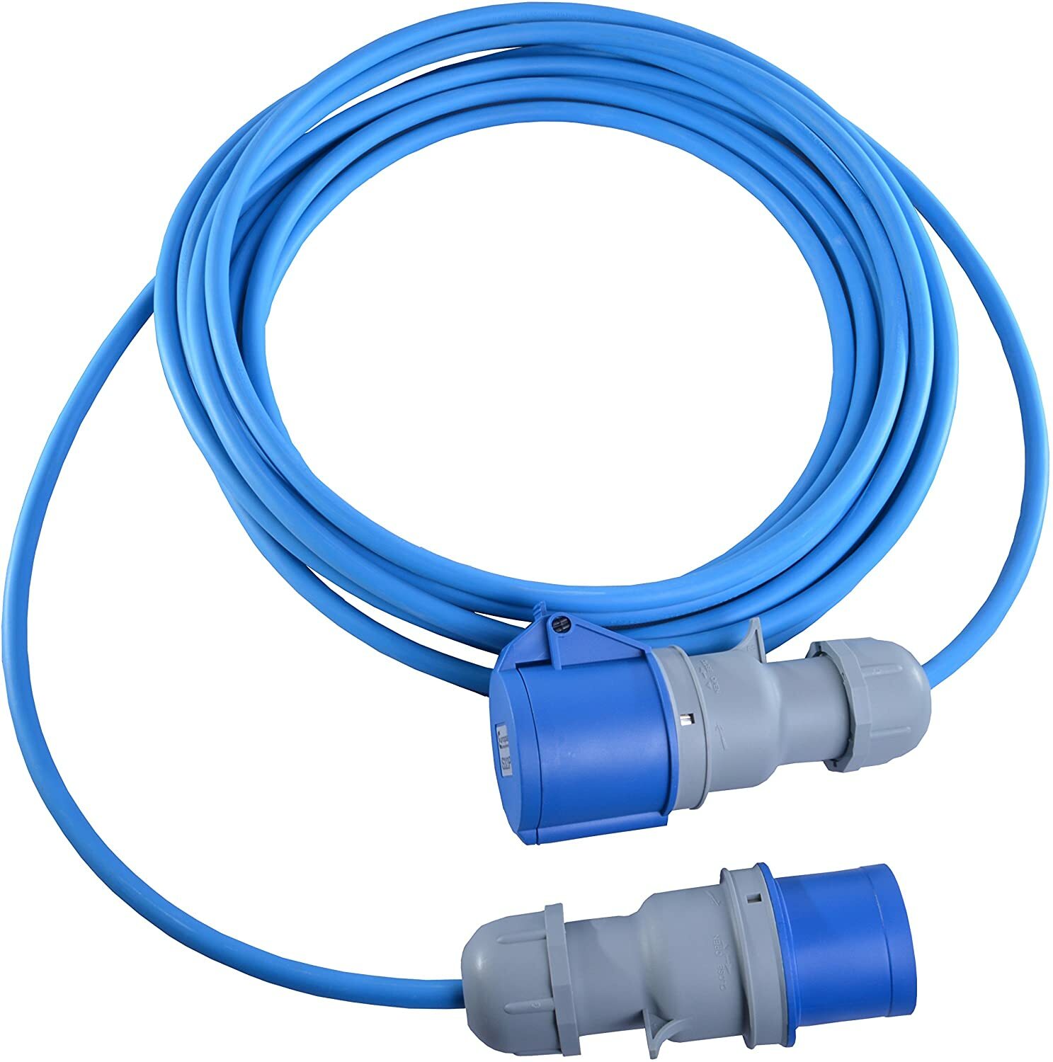 Extension Lead 2.5mm Blue Cable arctic marine camping plug 32A 240V ...
