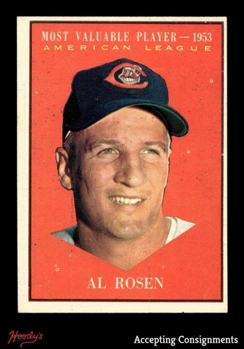 1961 Topps #474 Al Rosen MVP VG/EX - EX INDIANS | eBay
