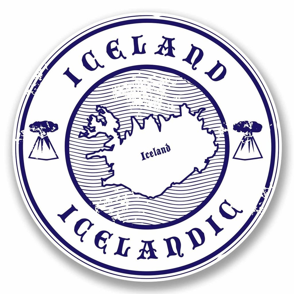 2 x Iceland Vinyl Sticker Car Travel Luggage #9785Â | eBay