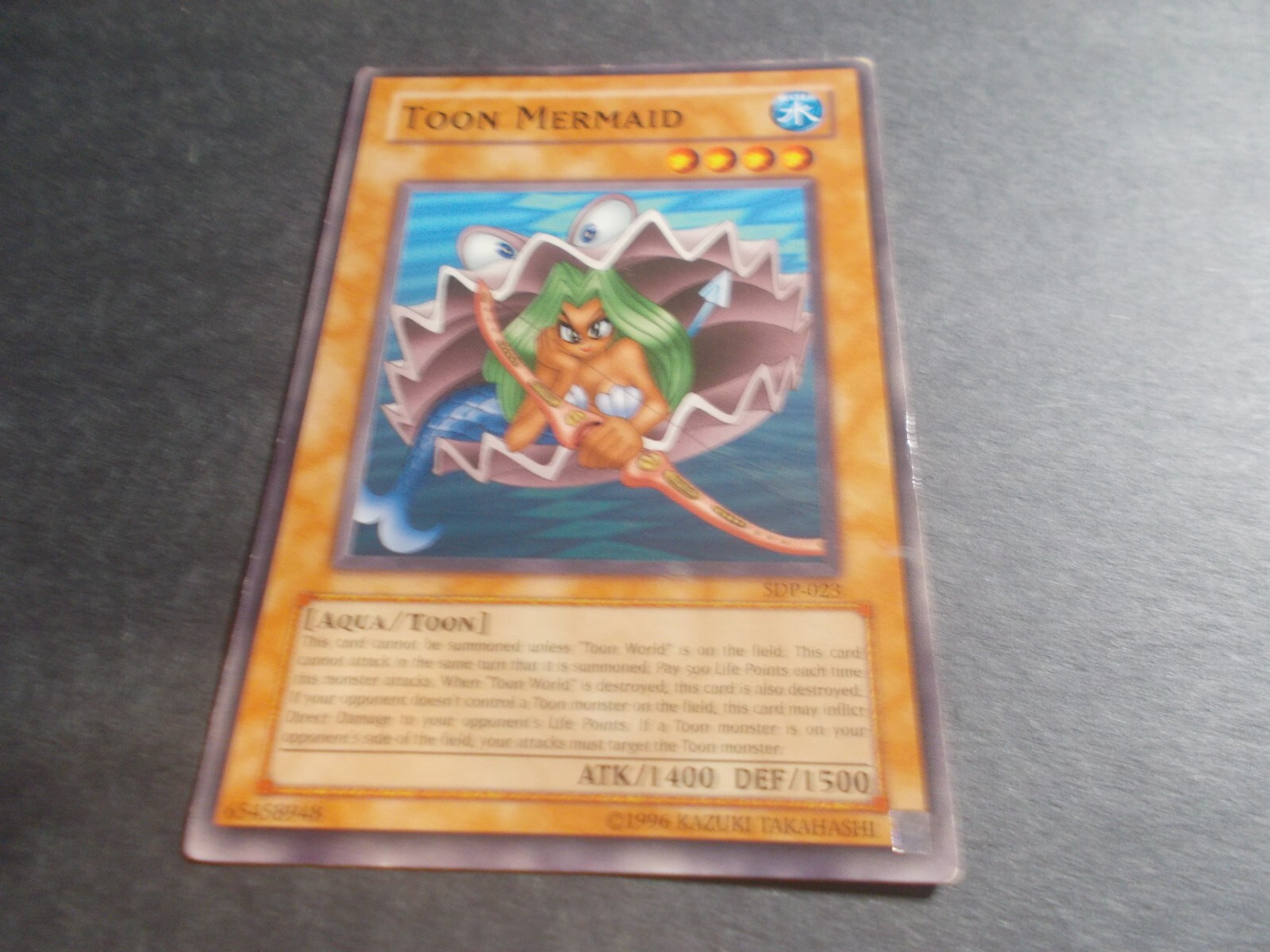 Toon Mermaid x1 Yu-Gi-Oh SDP-023 Water Monster LP Unlimited | eBay