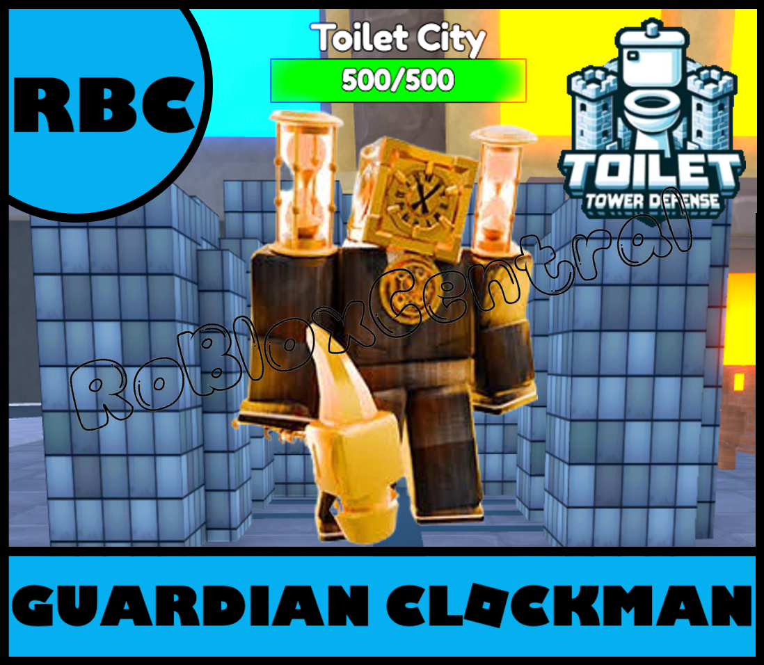 GUARDIAN CLOCKMAN - ROBLOX TOILET TOWER DEFENCE - CHEAP TTD UNIT | eBay