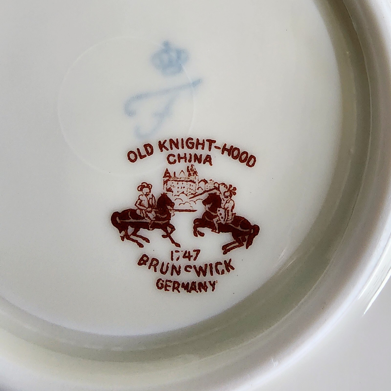 FUR 11 Furstenberg Old Knight-Hood China CUP & SAUCER SET Floral 1747 ...