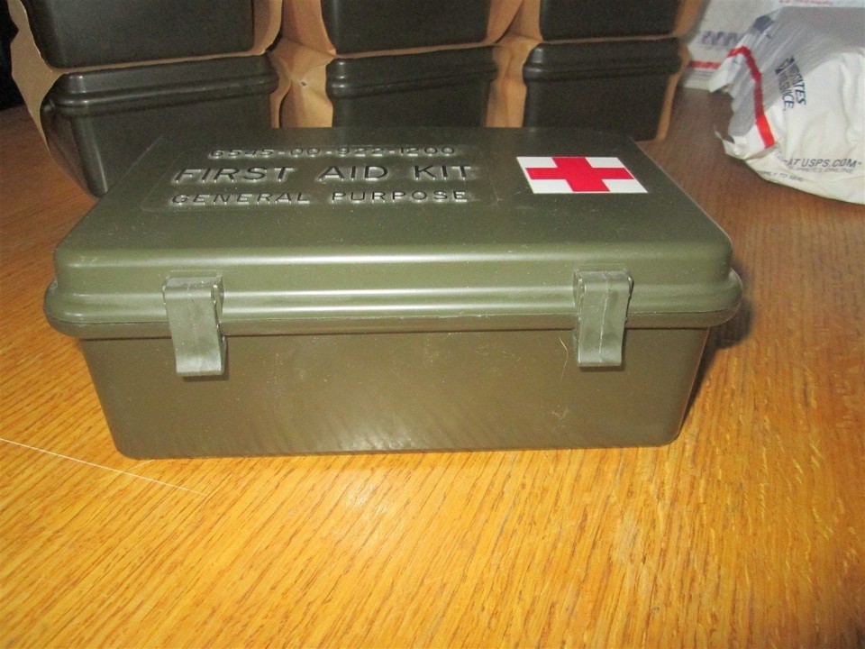 08x5x3 First Aid Kit Dry Box General Purpose Water Tight NSN 6545-00 ...