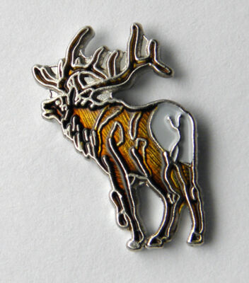 Elk Hunting Animal Hat Lapel Pin 1 inch | eBay
