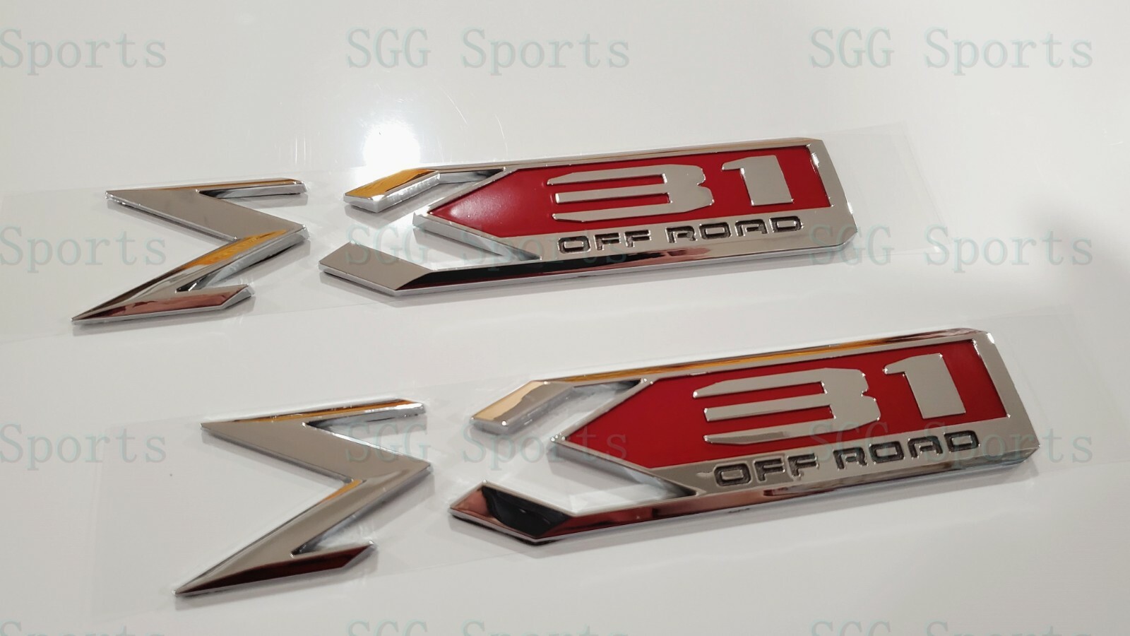 2PCS 2019-2024 GMC Sierra X 31 X31 OFF ROAD Bed Emblem OEM GEN Chrome ...
