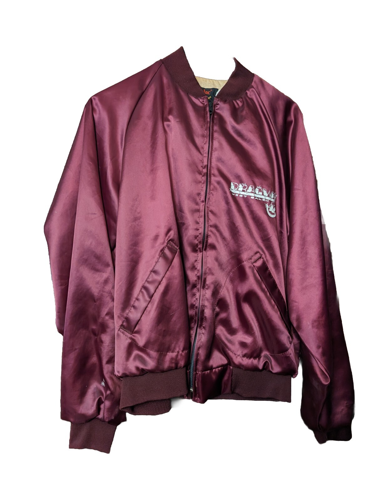 Vtg Pla Jac Mens Satin Jacket Dragway 42 IHRA Bracket World Finals 1991 ...