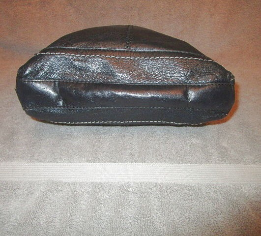 The Sak Purse Black Leather Iris Crossbody Bag Adjustable Strap Hobo ...