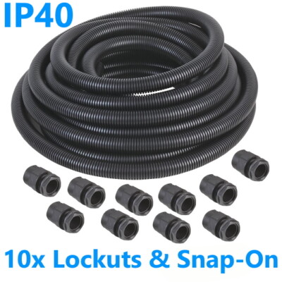 10m Flexible Spiral Conduit Tube Cable Tidy Trunking Underground 20mm ...