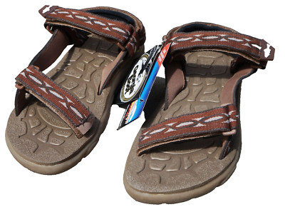 WOO DAVES SANDALS BY GEORGIA BOOT MEN'S 10 BROWN NYLON WEB SIGNATURE ...