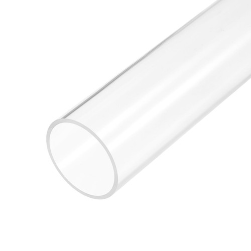 Clear Rigid Acrylic Pipe 56mm ID x 60mm(2 3/8") OD x 305mm(12") Round ...