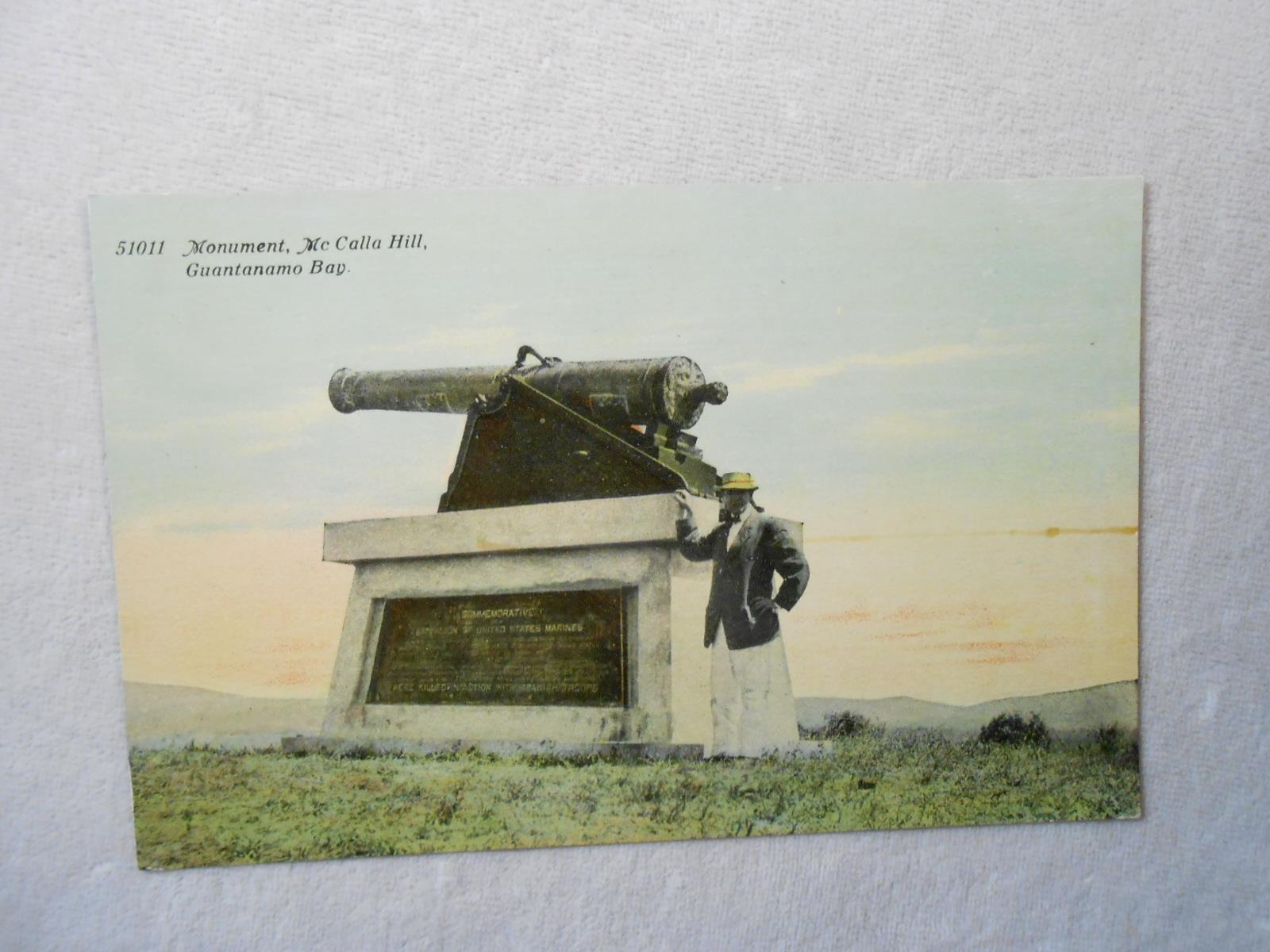 Vintage Postcard - Monument Cannon - McCalla Hill - Guantanamo Bay Cuba ...