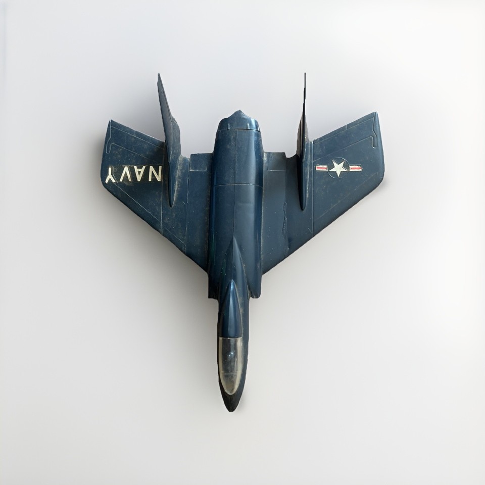 Vtg. NAVY F7U Cutlass Bomber Airplane Model | eBay