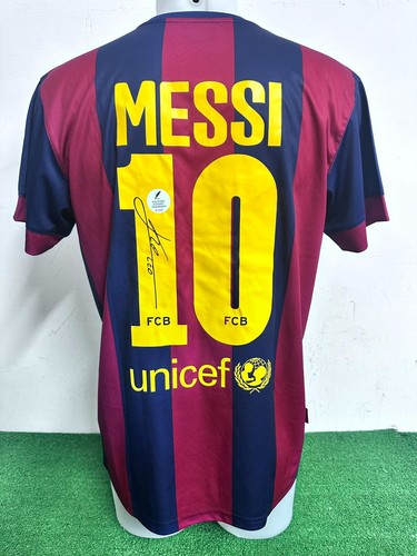 Barcelona Messi Replica Autographed No Match Worn Shirt Camiseta COA | eBay