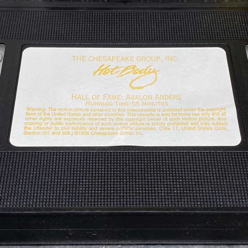 Hot Body Hall of Fame - Avalon Anders VHS Tape 1996 Bikini Swimsuit ...