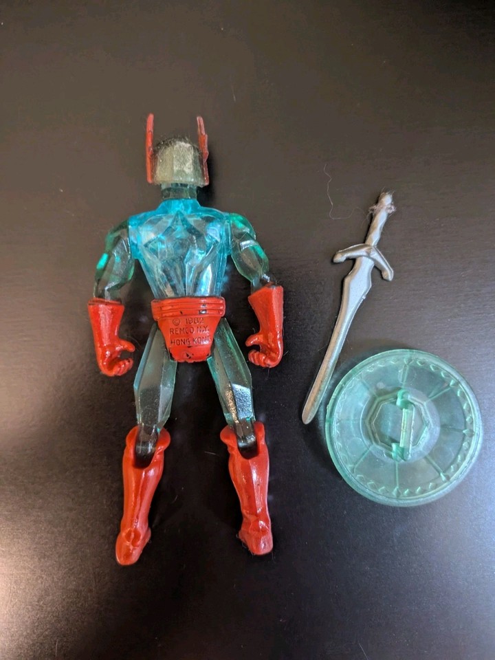 Vintage 1982 Blue Crystal Warrior The Saga of Crystar Remco 4" Action ...