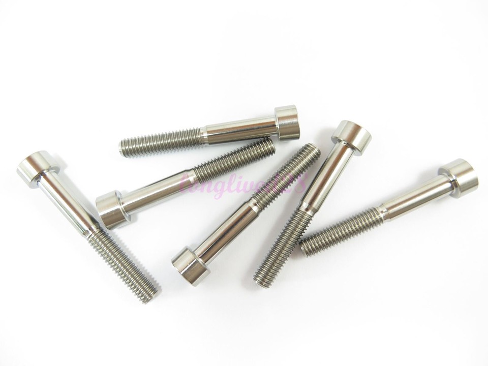 10pcs M6 x 45mm Titanium Ti Bolt Socket Allen Hex Cap Head - Allen Key ...