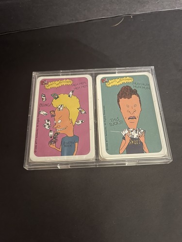 1996 VINTAGE 2 PACK OF BEAVIS AND BUTTHEAD CARDS PLAYING CARDS 1 In ...