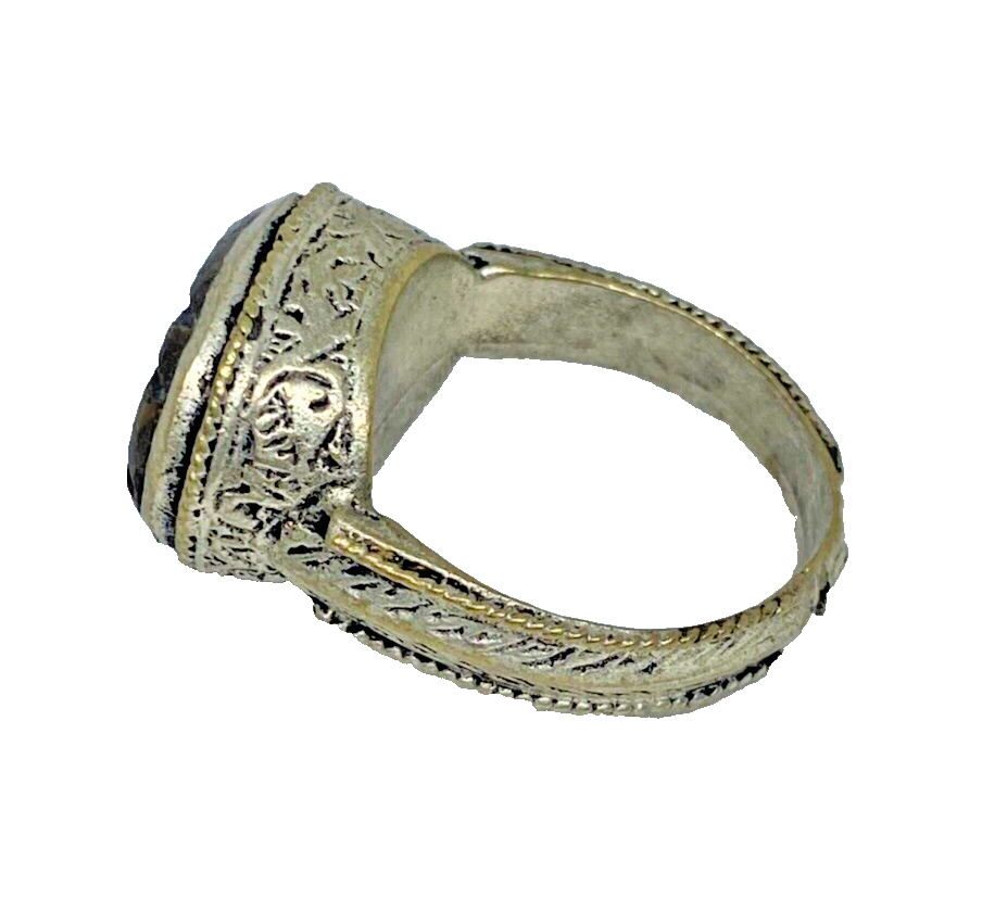 RARE ANCIENT WEARABLE PHOENICIAN SILVER COLOR SCORPION BRONZE RING ...