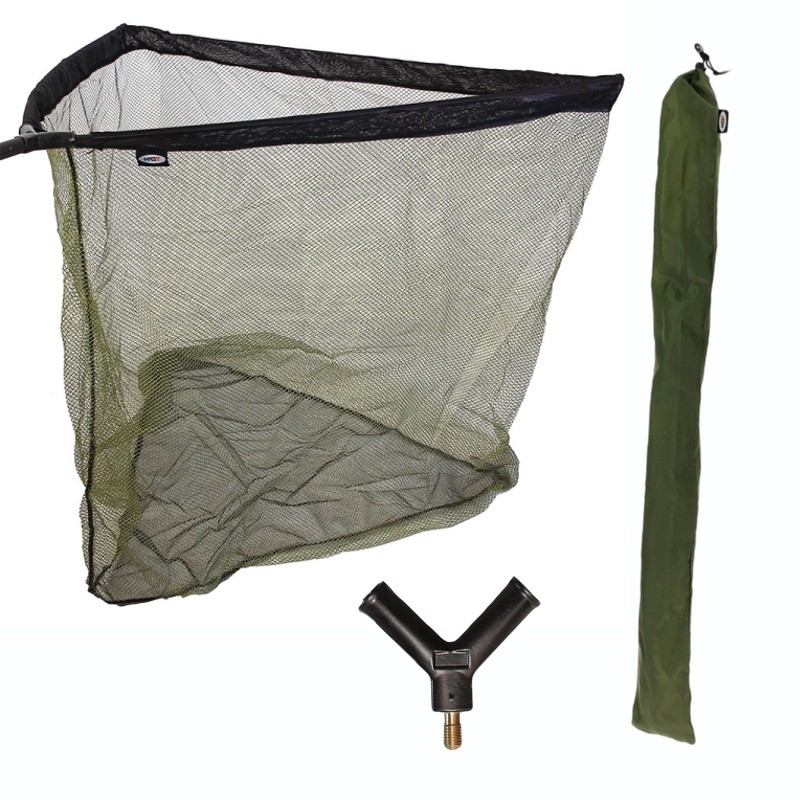 NGT FISHING NET HANDLE FISHING NETS 36" 42" 50" DUAL FLOAT NET STINK ...