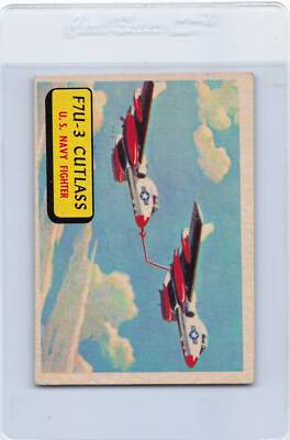 1957 Topps Planes Blue Backs #3 F7U-3 Cutlass NM *DA-D645 | eBay
