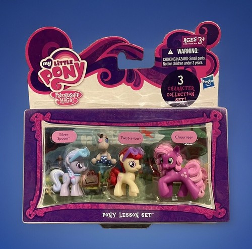 NEW My Little Pony Lesson Set Silver Spoon Cheerilee Twist-a-Loo Hasbro ...