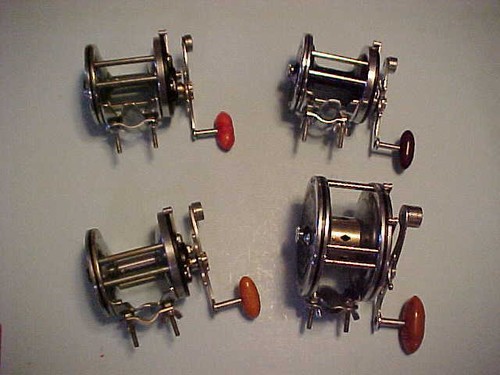 SET OF 3 VINTAGE PENN SILVER BEACH 99 FISHING REELS+BONUS PENN 49 DEEP ...