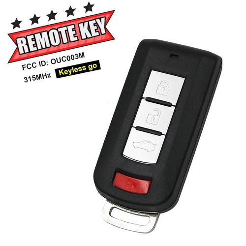 for Mitsubishi Mirage G4 2016 2017 2018 2019 2020 Smart Remote Key Fob ...