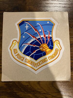 Vintage 1980's STICKER USAF Air Force Communications Command 2.75 inch | eBay