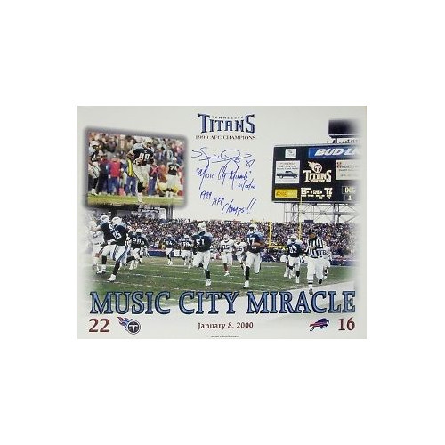 Kevin Dyson signed TennesseeTitans 11X14 Photo MUSIC CITY MIRACLE/AFC ...