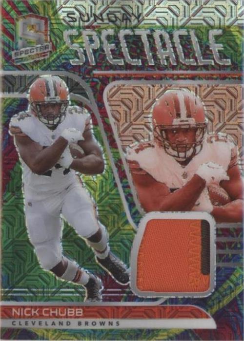 2021 Panini Spectra - Sunday Spectacle Nick Chubb #SS-NC Meta Prizm /25 ...