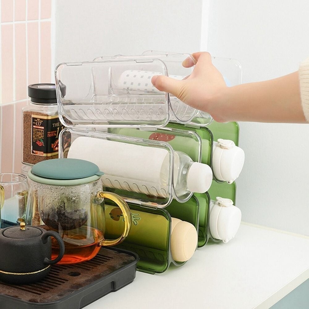 Stackable Cup Storage Rack Multilayer Water Bottle Organizer New Cup ...