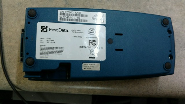 First Data Fd50 Credit Card Terminal 001304064 for sale online | eBay