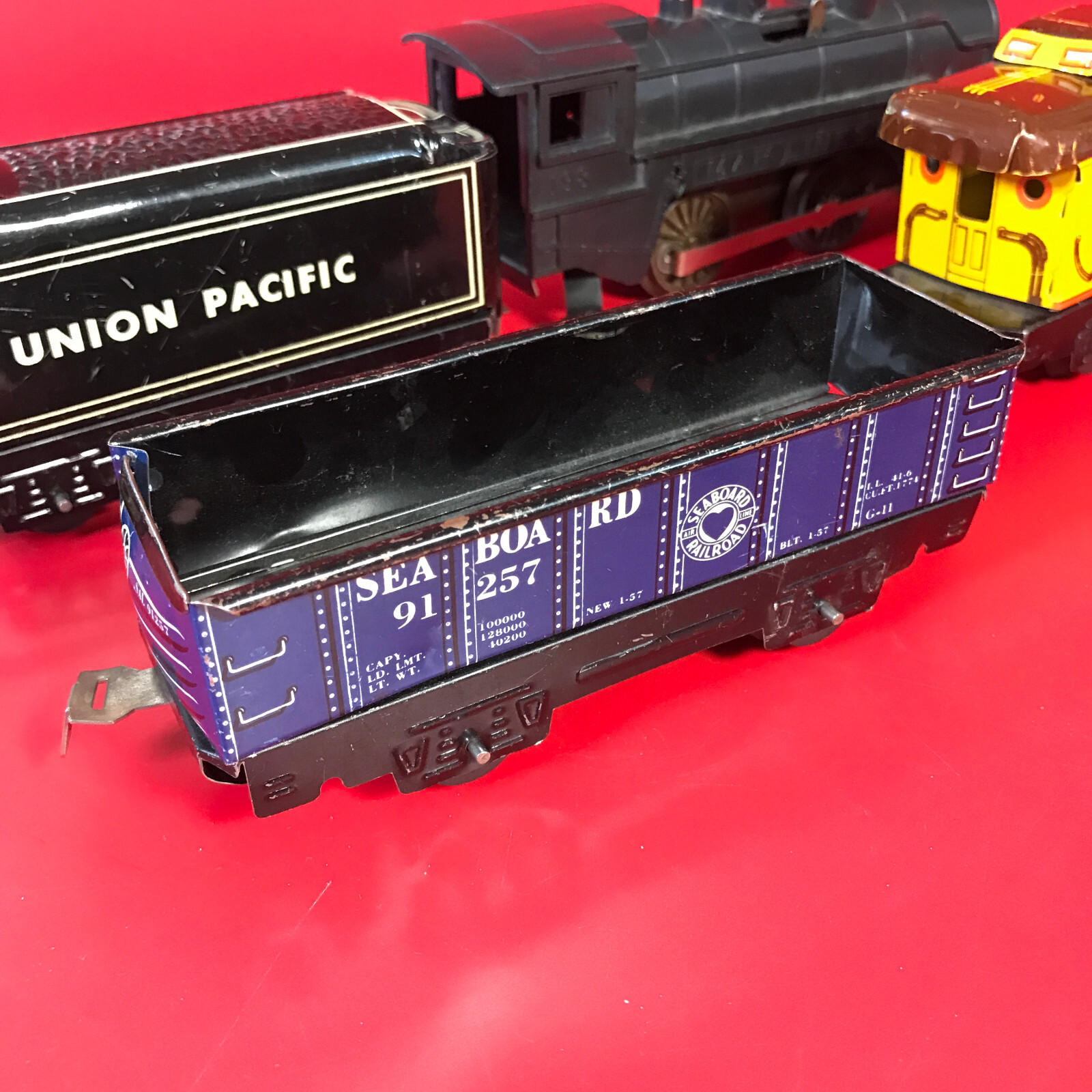 Marx Steam 198 Locomotive and 3 cars - 91257 Seaboard, Union Pacific ...